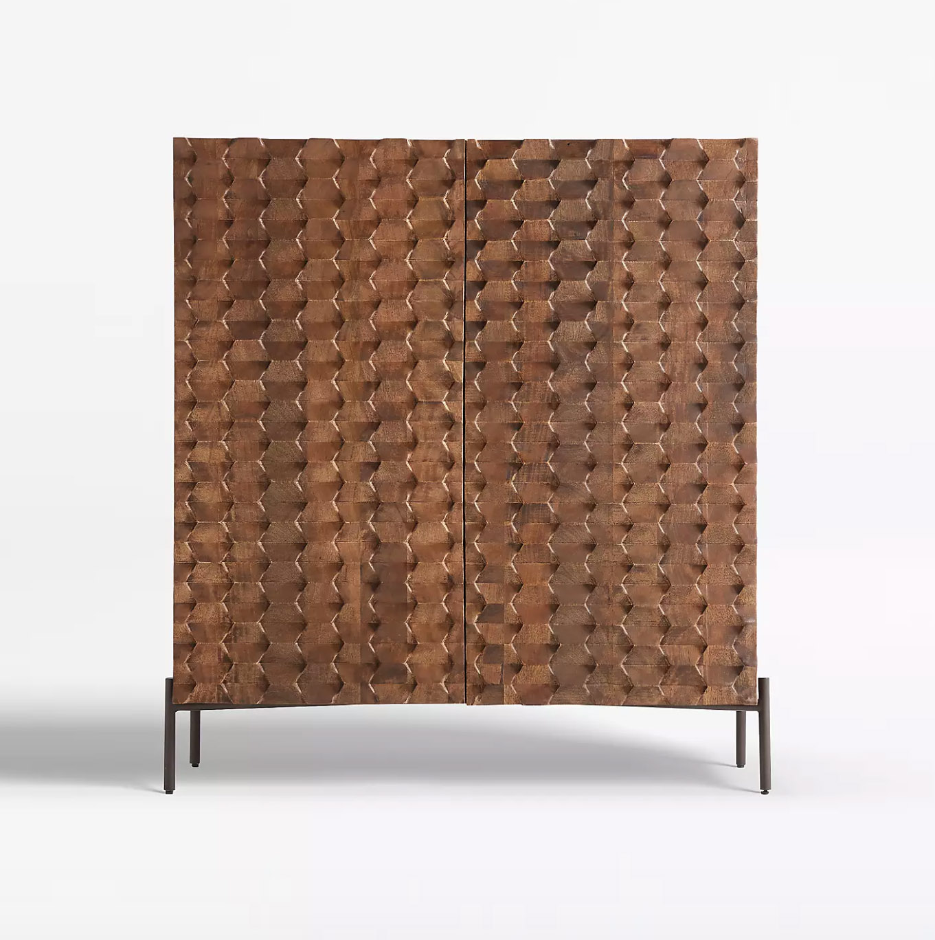 Raffael Carved Wood Bar Cabinet | Dwelling Envy Interiors