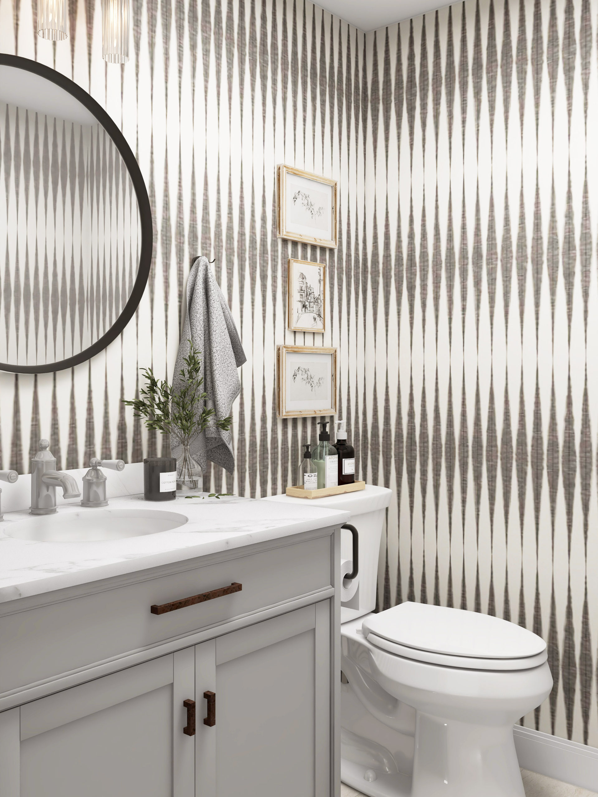 POWDER ROOM RENDERING | Dwelling Envy Interiors