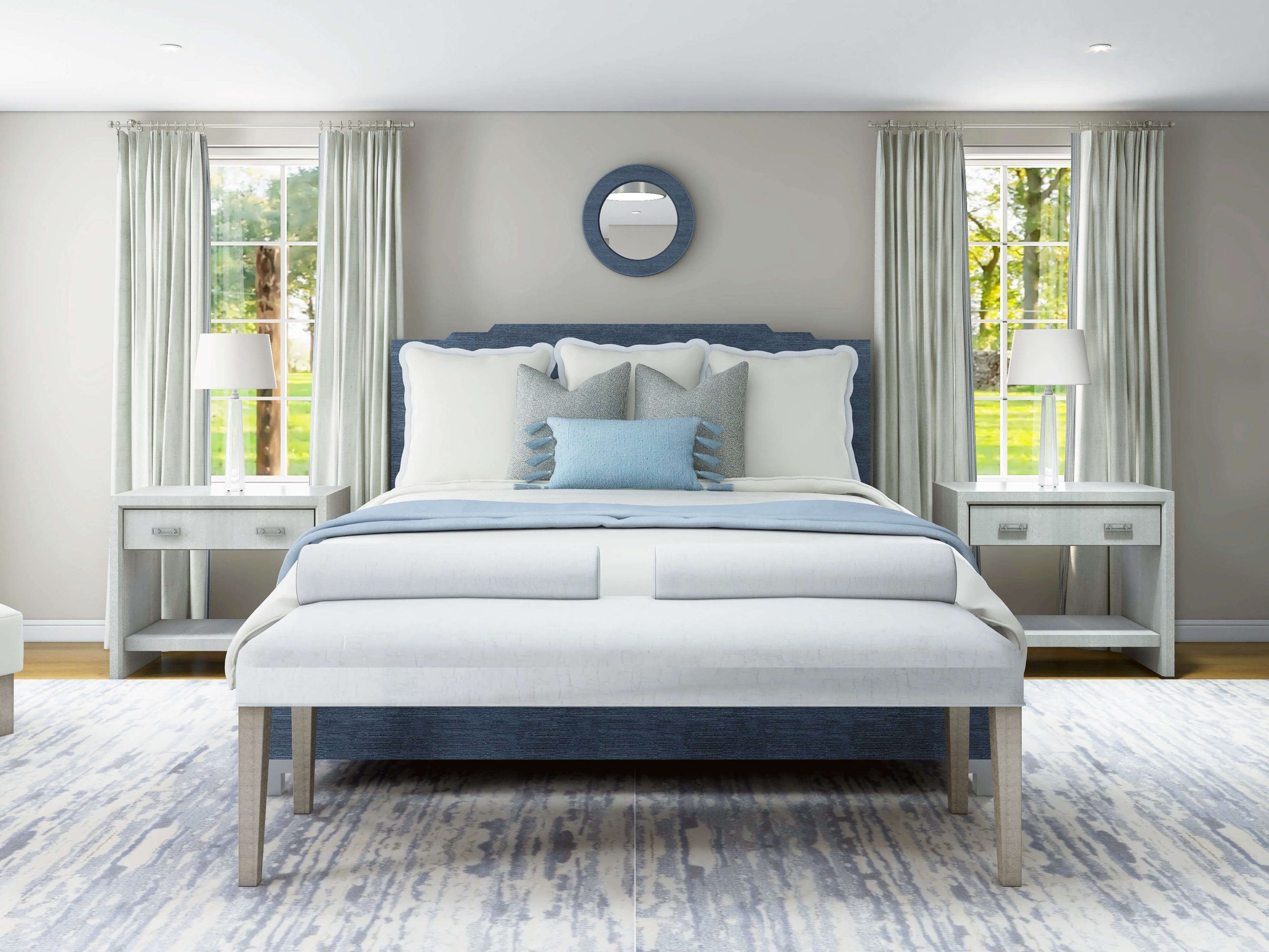 Primary-Bedroom-3D-Rendering-Bed-View-Close-Up | Dwelling Envy Interiors